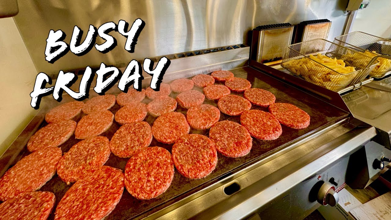 PoV: BUSY FRIDAY in FOOD TRUCK | Making Cheese Burger In Food Truck 🍔🍟🤘 ...