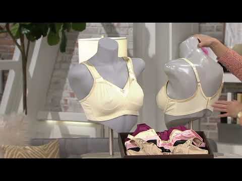Breezies Full Coverage Satin Trim Tuxedo Bra on QVC