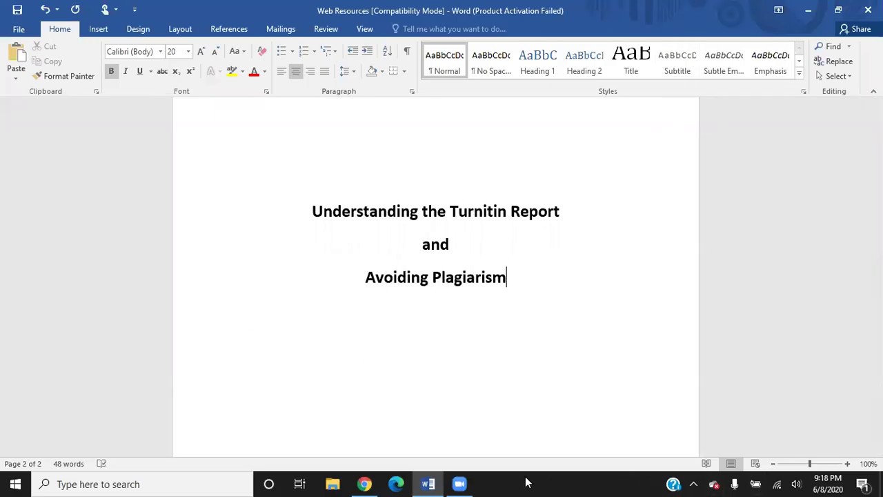 Unit 5.4 Understanding Turnitin Report and Avoiding Plagiarism - YouTube