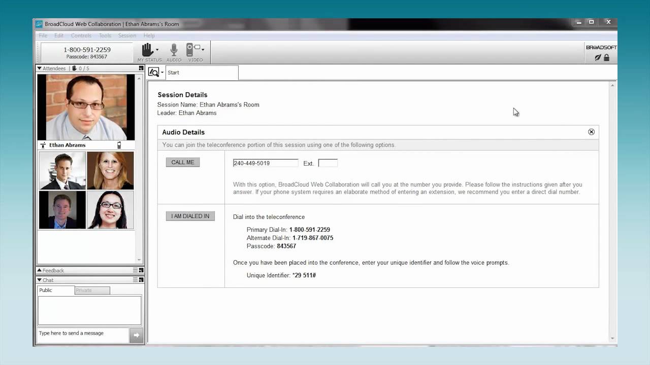 BroadSoft BroadCloud Web Collaboration Demo and Overview - YouTube