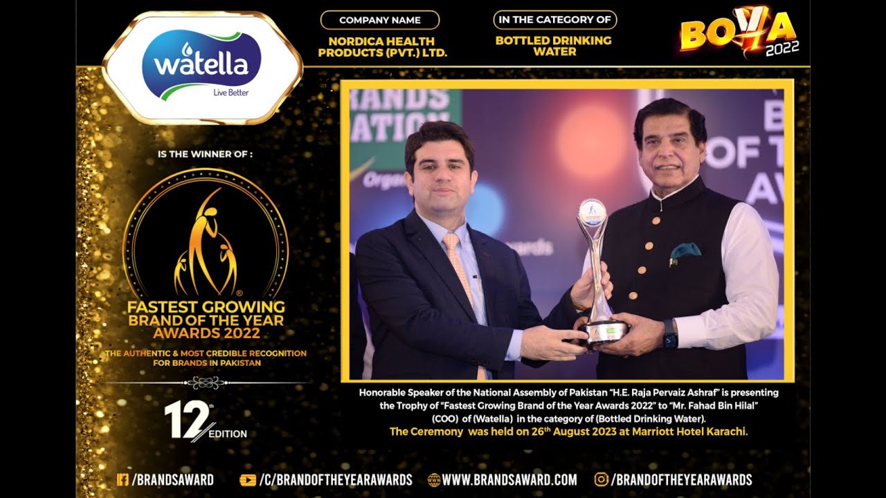 Watella is the Winner Fastest Growing Brand of the Year Awards 2022 ...