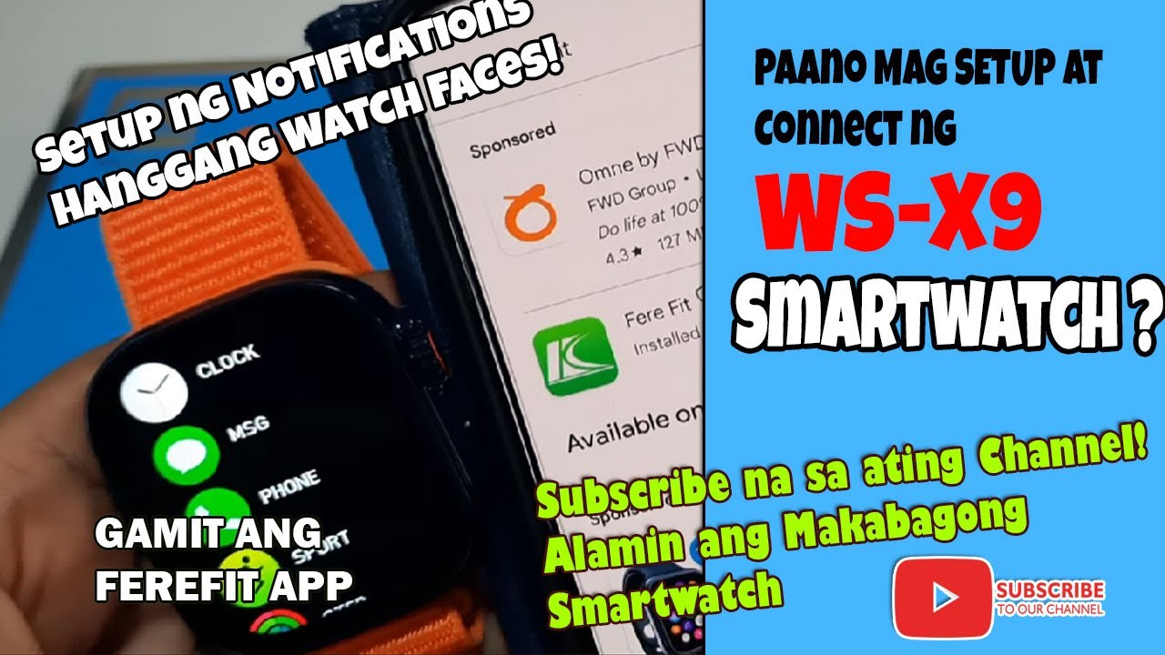 Paano I-Pàir at Connect ang WS- X9 Ultra Smartwatch sa iyong Smartphone ...