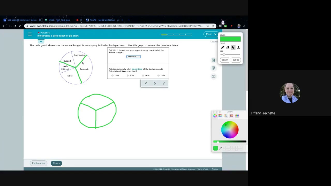 Interpreting a circle graph or pie chart - YouTube