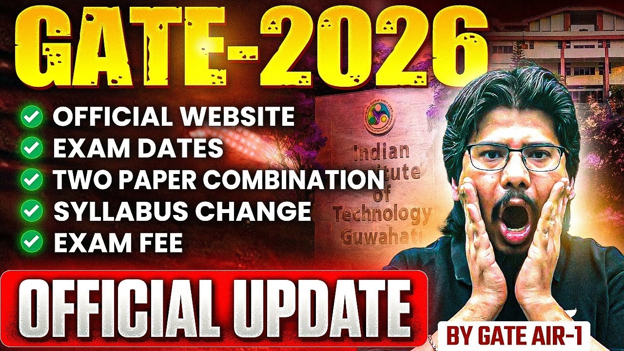 By GATE AIR-1 | GATE 2026 Official Website Launched | GATE 2026 Website ...