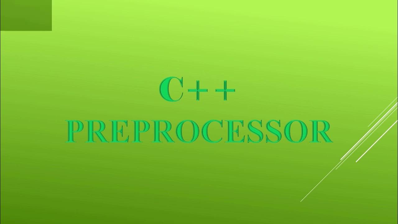 Lecture 6 C++ Comments and Preprocessor - YouTube