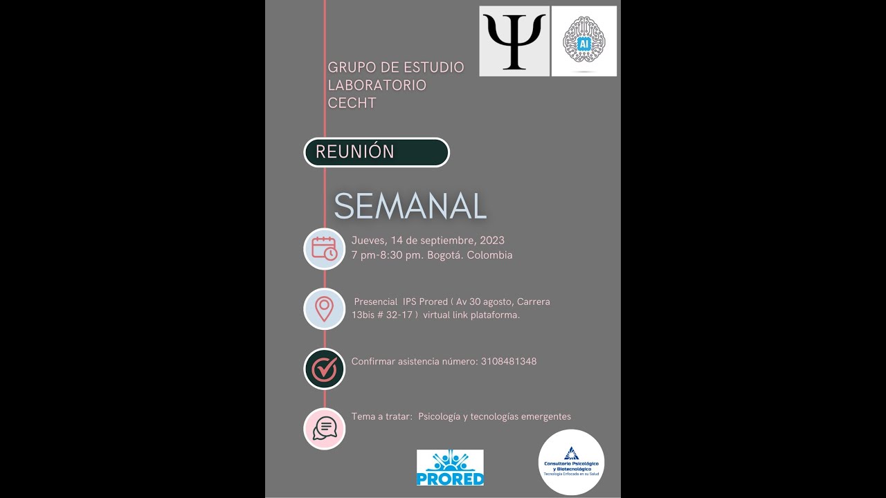 4TO encuentro grupo de estudio CECHT Psicología y tecnologías ...