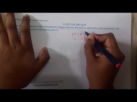 GATE CSE 2007 Q 39 || Trees ||Data Structure || GATE Insights Version: CSE - YouTube