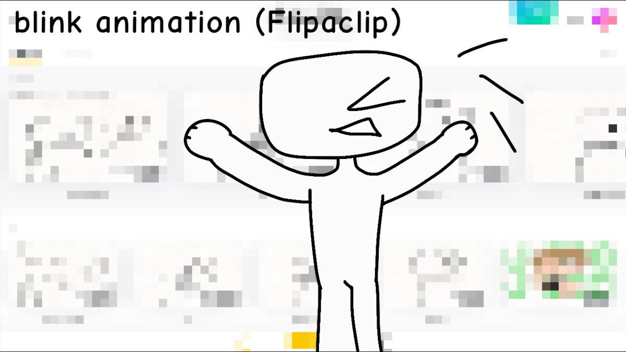 Blink animation (Flipaclip) - YouTube