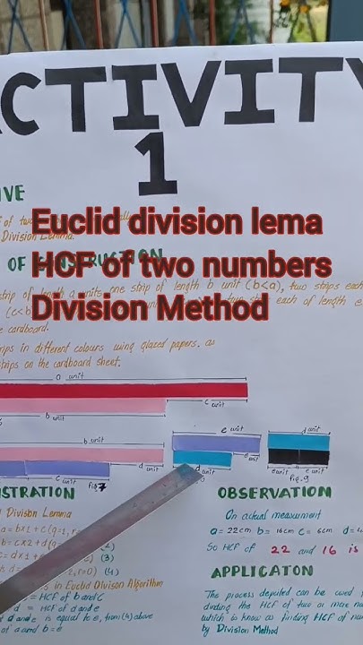To find HCF of two numbers ll Euclid division lema ll Class 10 Maths - YouTube