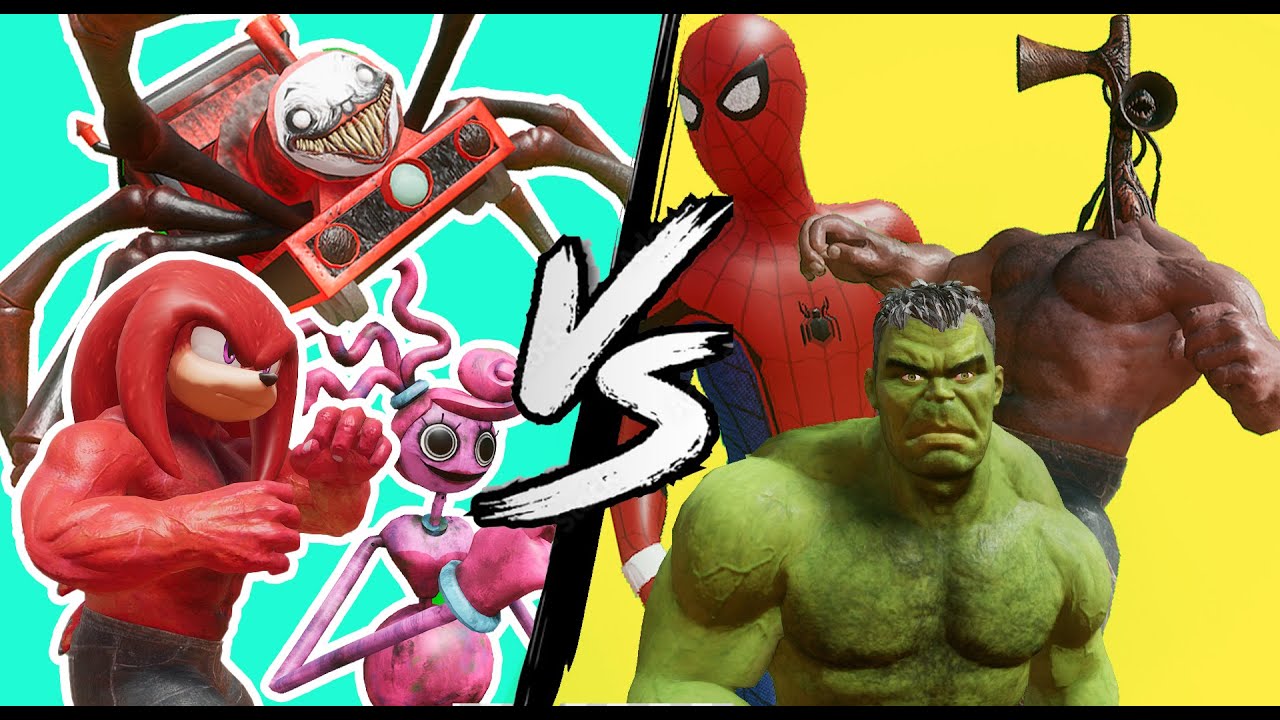 Team HULK vs Team CHOO CHOO CHARLES | SPIDERMAN vs POPPY | HULK vs CHU ...