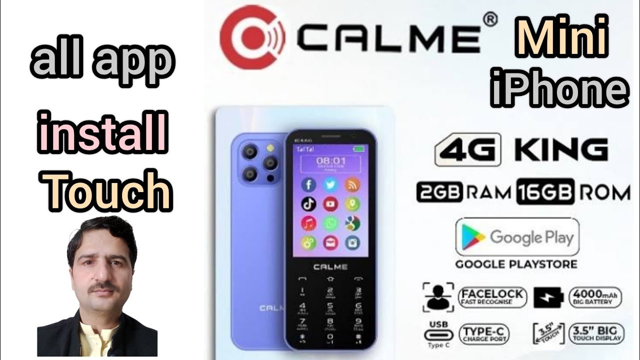 Calme 4G King app install Touch mini iPhone review mobile video - YouTube