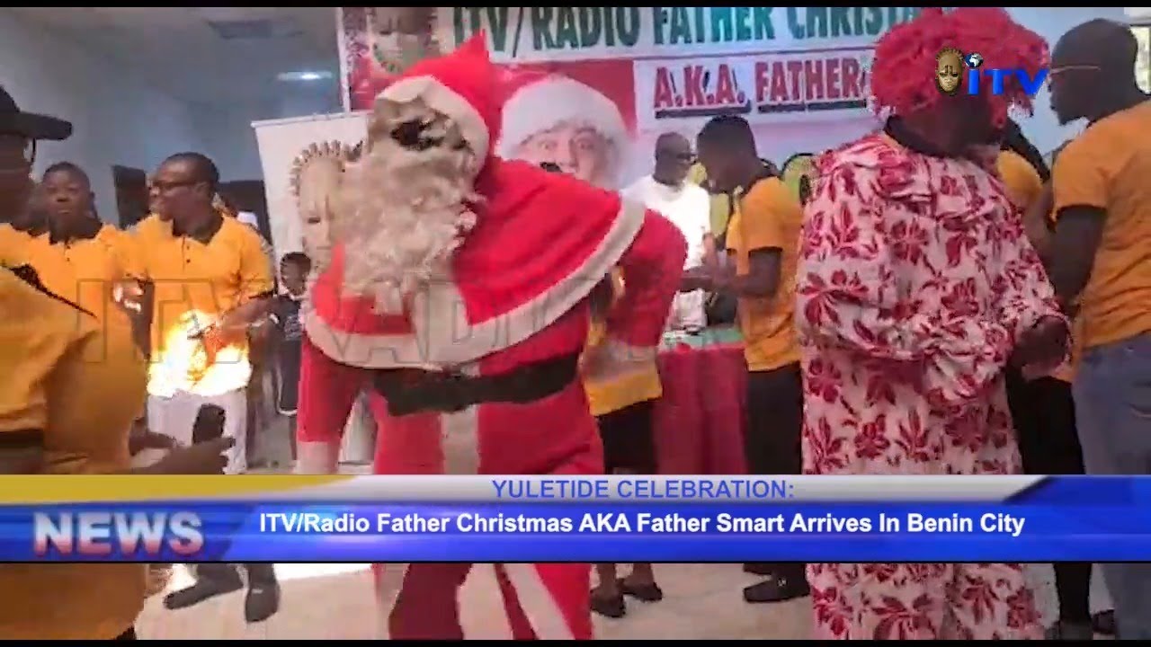 ITV/Radio Father Christmas AKA Father Smart Arrives In Benin City - YouTube