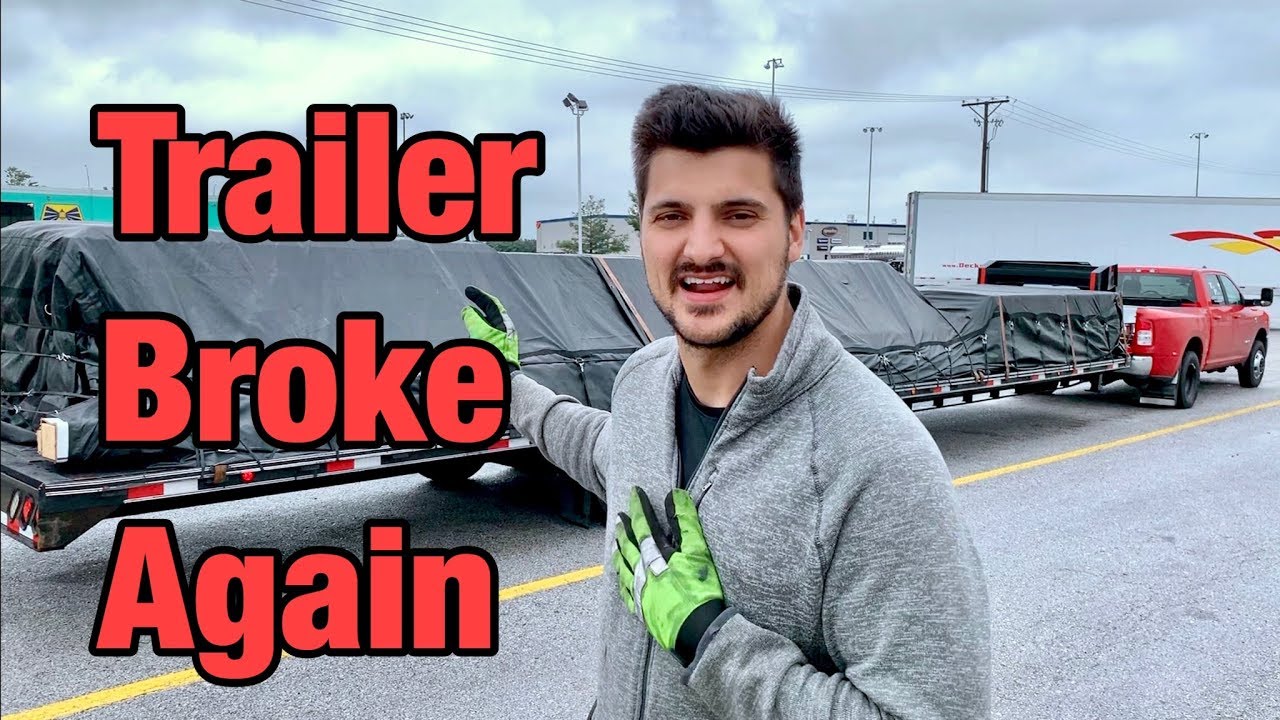 How I FIXED my BROKEN TRAILER on the road - Hot Shot Problems - YouTube