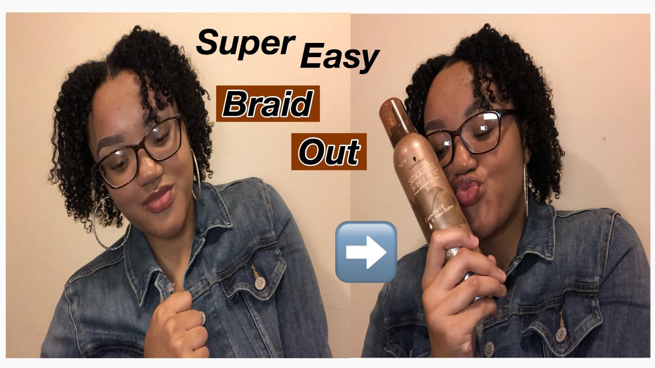 Super Easy Braid Out Using 1 Product - YouTube