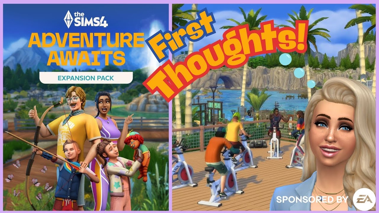 MY FIRST REACTIONS to The Sims 4 NEW EP Adventure Awaits Trailer! 💜 # ...