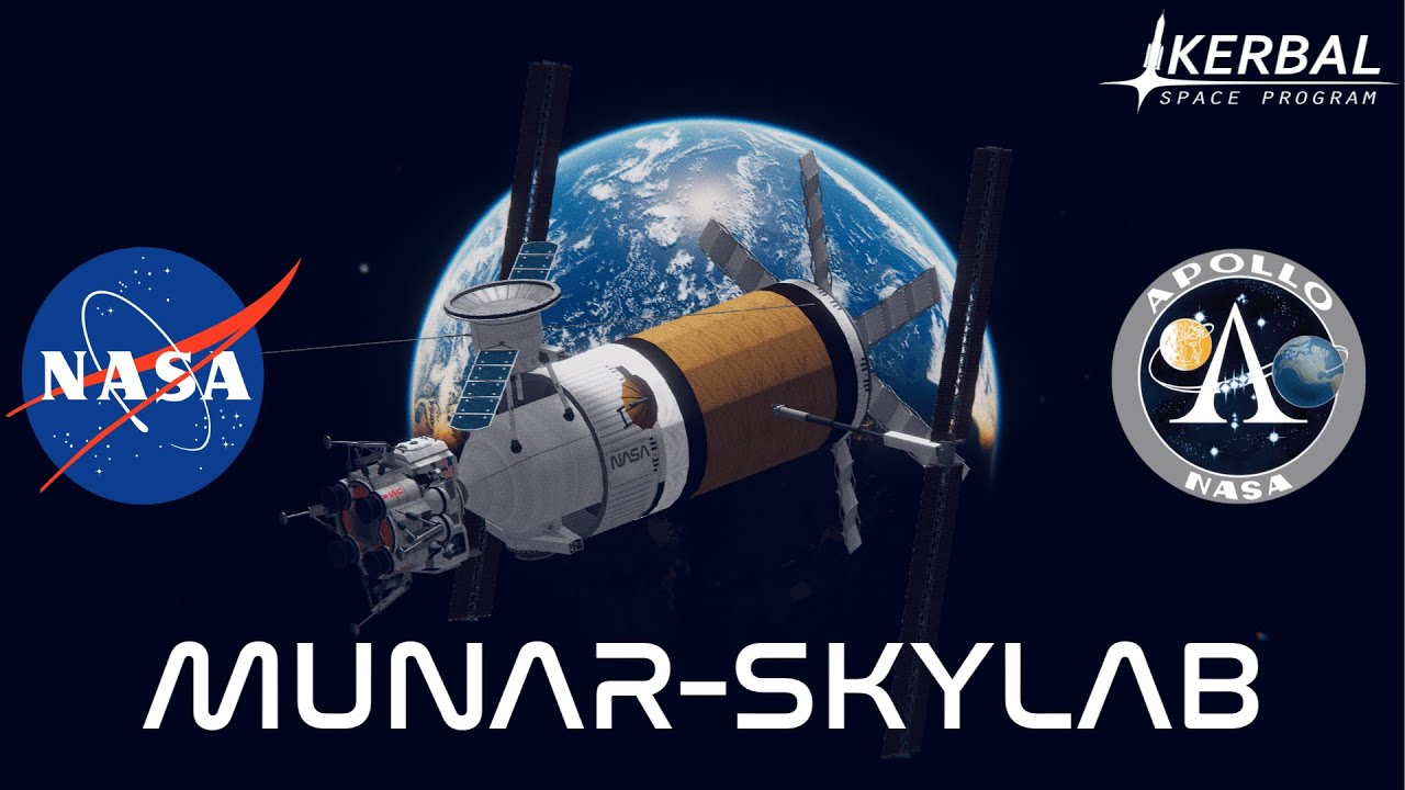 Munar Colonization Ep1 - Munar SkyLab | KSP Cinematic - YouTube