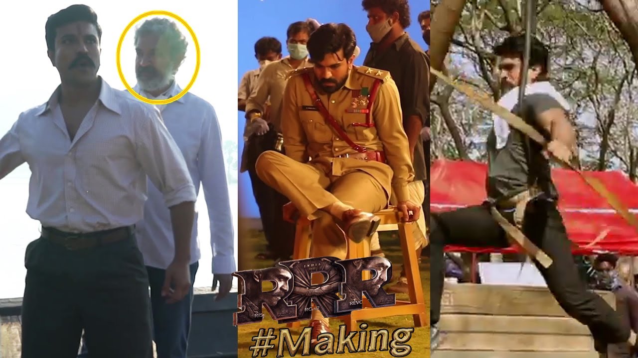 RRR Ram Charan Making Video | #RRR Making Video | Rajamouli |Ram Charan ...