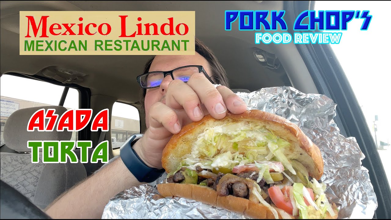 Pork Chop's Food Review: Mexico Lindo's Asada Torta - YouTube