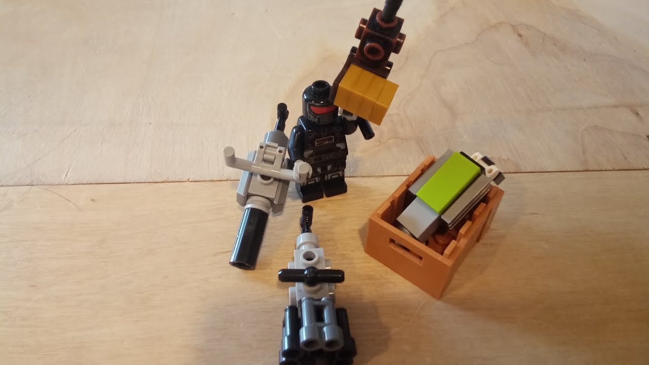 how to make lego fortnite guns and omega - YouTube