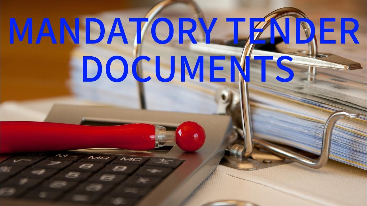 TENDERS AND TENDERING MANDATORY DOCUMENTS #business #tender - YouTube