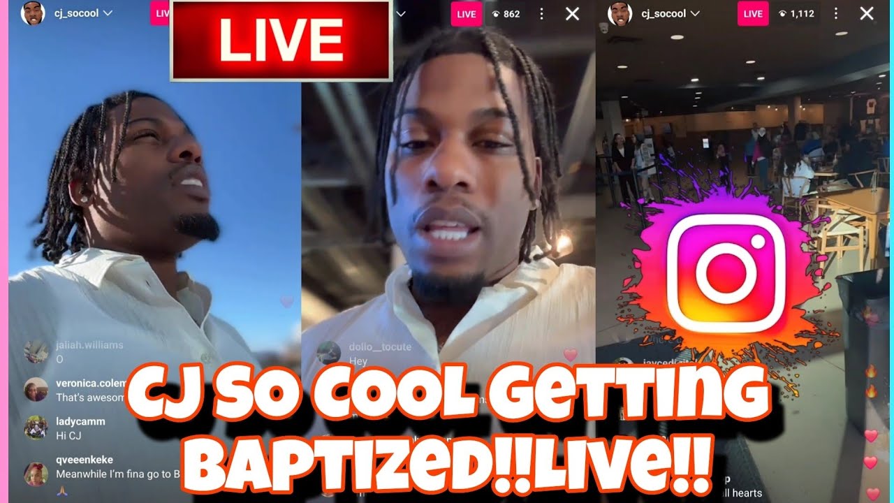 CJ SO COOL Getting Baptized‼️IG Live‼️ - YouTube