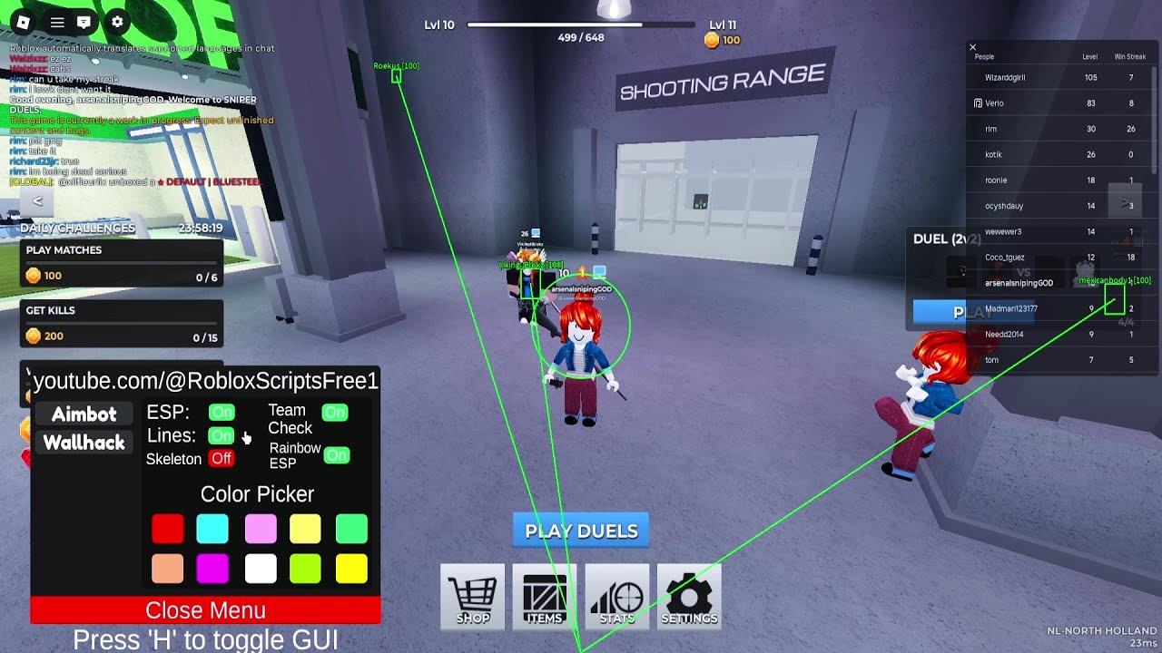 [BEST] Roblox Sniper Duels Script Aimbot & ESP (Mobile + PC) - YouTube