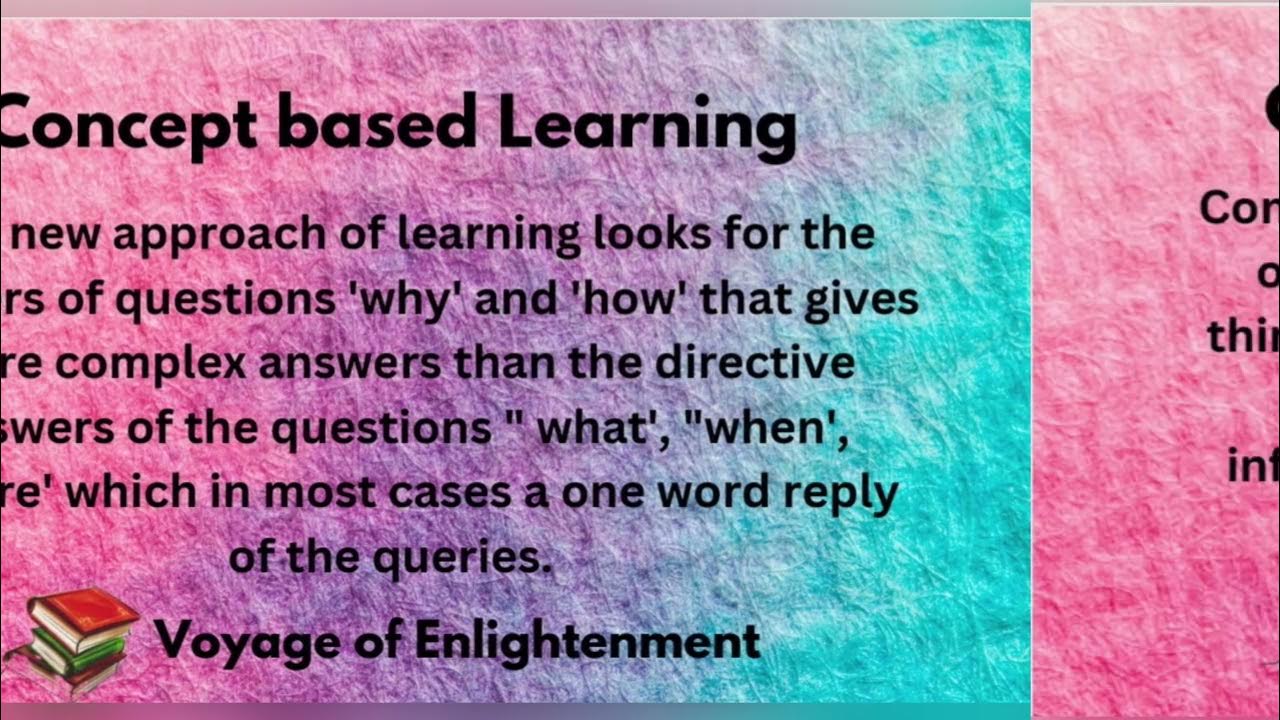 Concept based Learning - YouTube