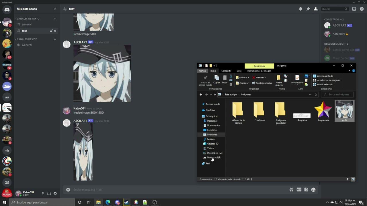Discord bot to make ASCII art and edit images. Made in java - YouTube