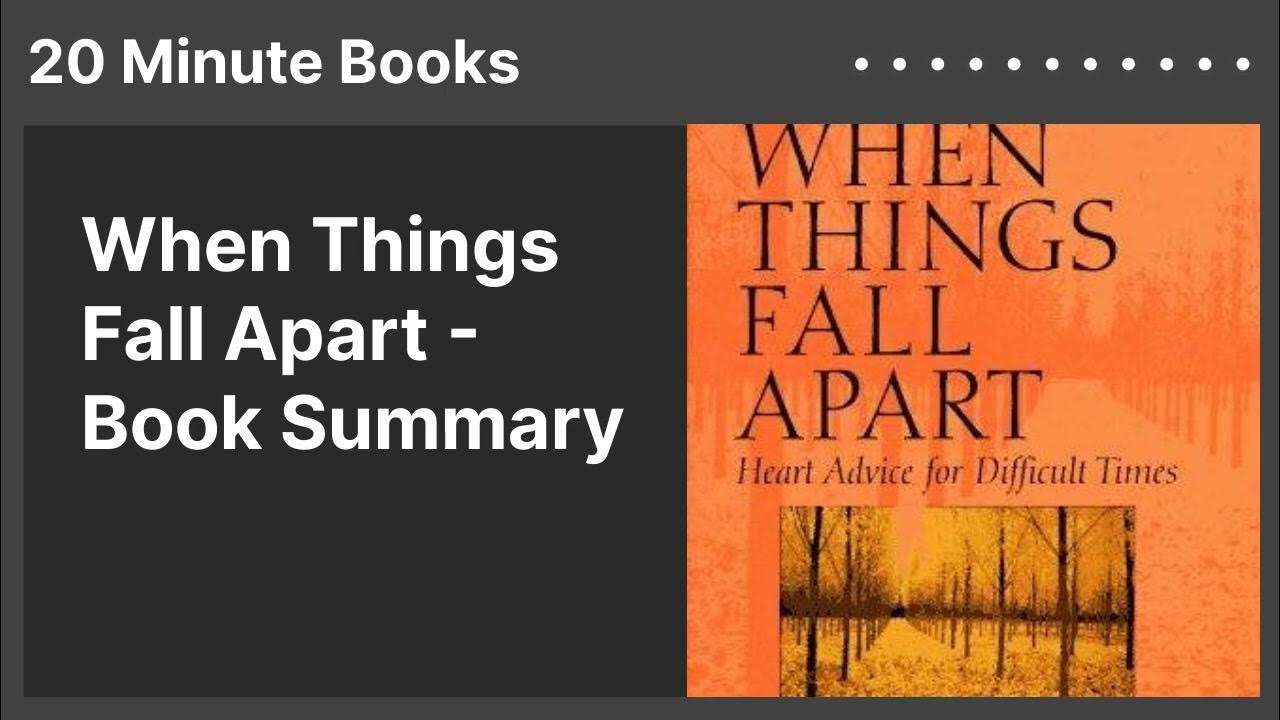 When Things Fall Apart - Book Summary - YouTube