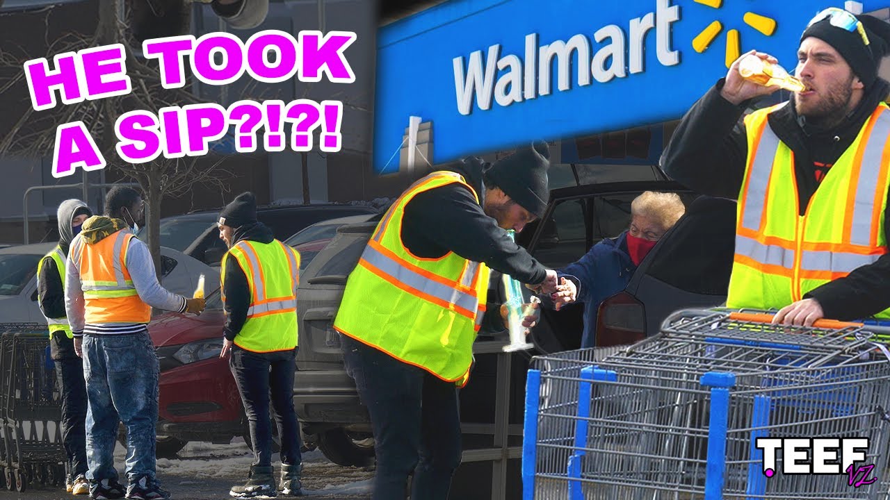 Fake Shopping Cart Attendant Prank! - YouTube