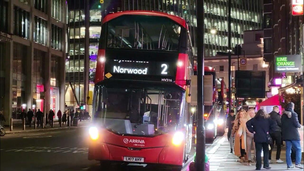 2 London bus route blind change. - YouTube