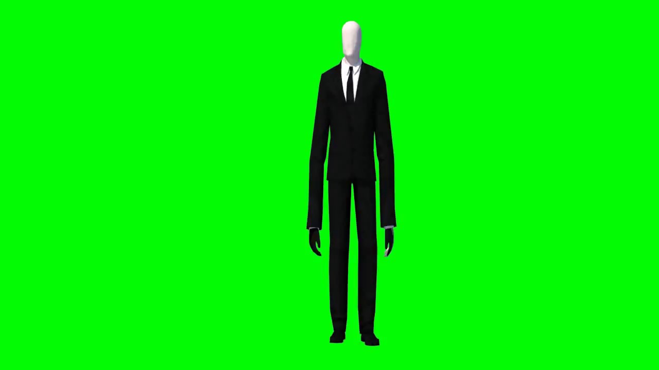 Homme sans visage mince animation ecran vert FREE green screen - YouTube