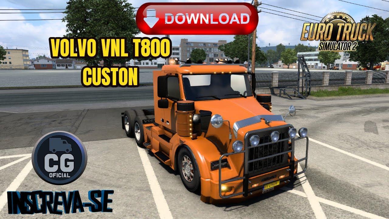 Download Volvo Vnl t800 Custom Ets2 1.41 - YouTube