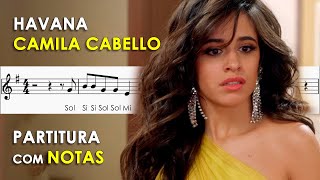 Havana | Partitura com Notas para Flauta Doce, Violino | Camila Cabello ...