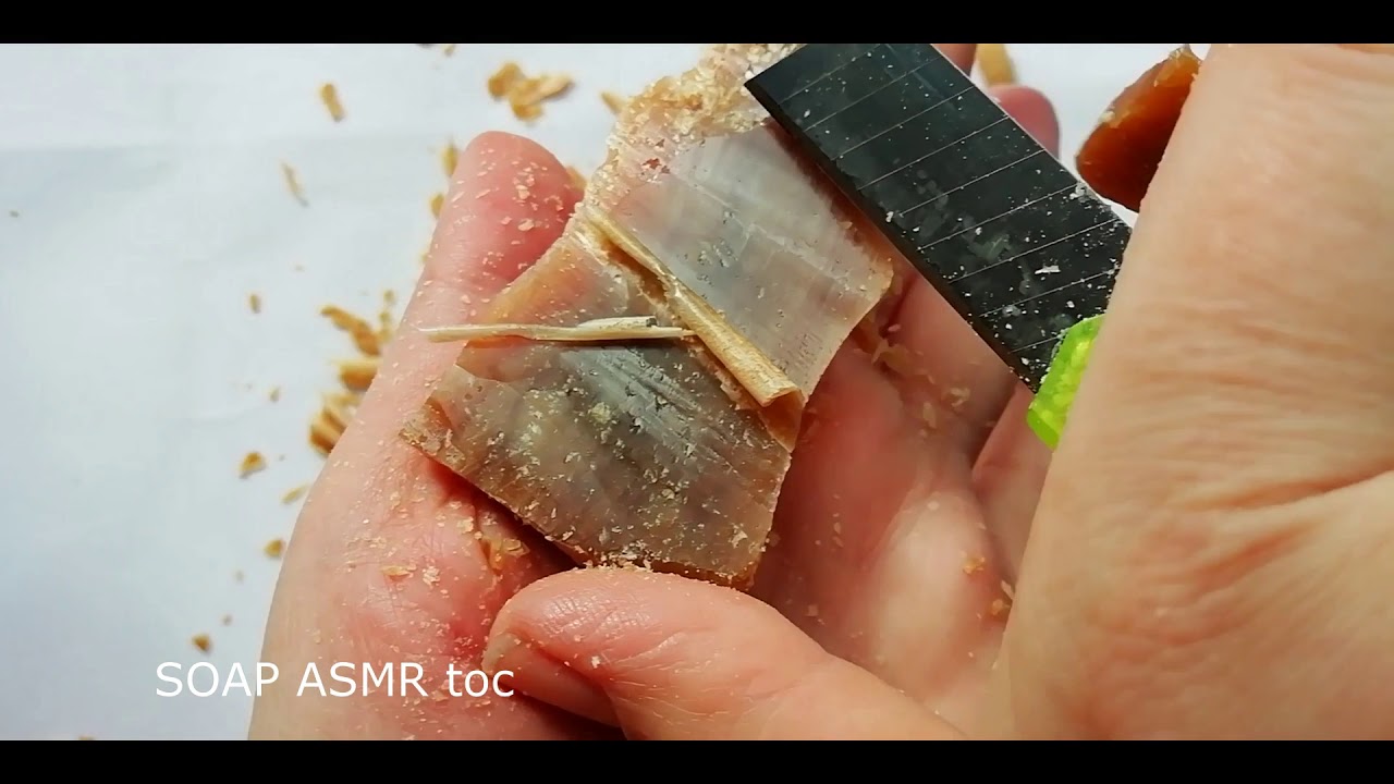 Dry soap / Soap cutting ASMR / Satisfying relaxing video *no talking ...