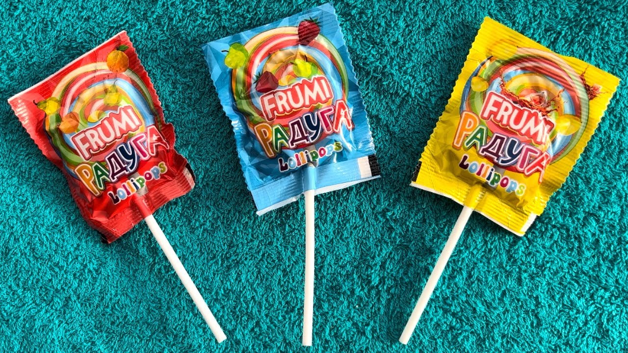 Unpacking Rainbow 🌈 Lollipops. Delicious Rainbow Lollipops ASMR. - YouTube