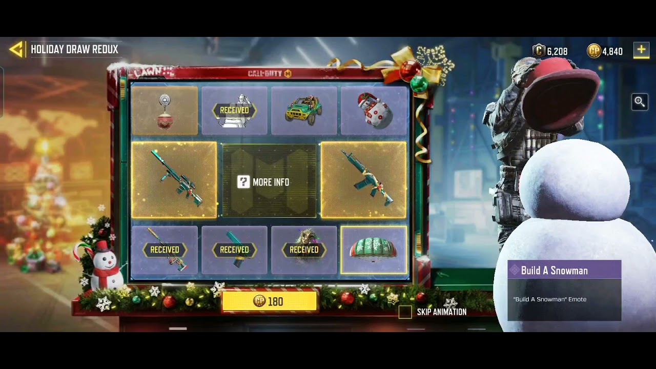 HOLIDAY DRAW REDUX CREATE OPENING#codm - YouTube