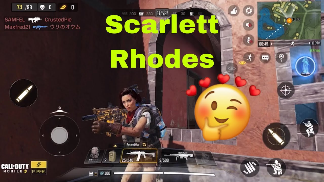 Scarlett Rhodes / Call Of Duty Mobile / Battle Royale - YouTube