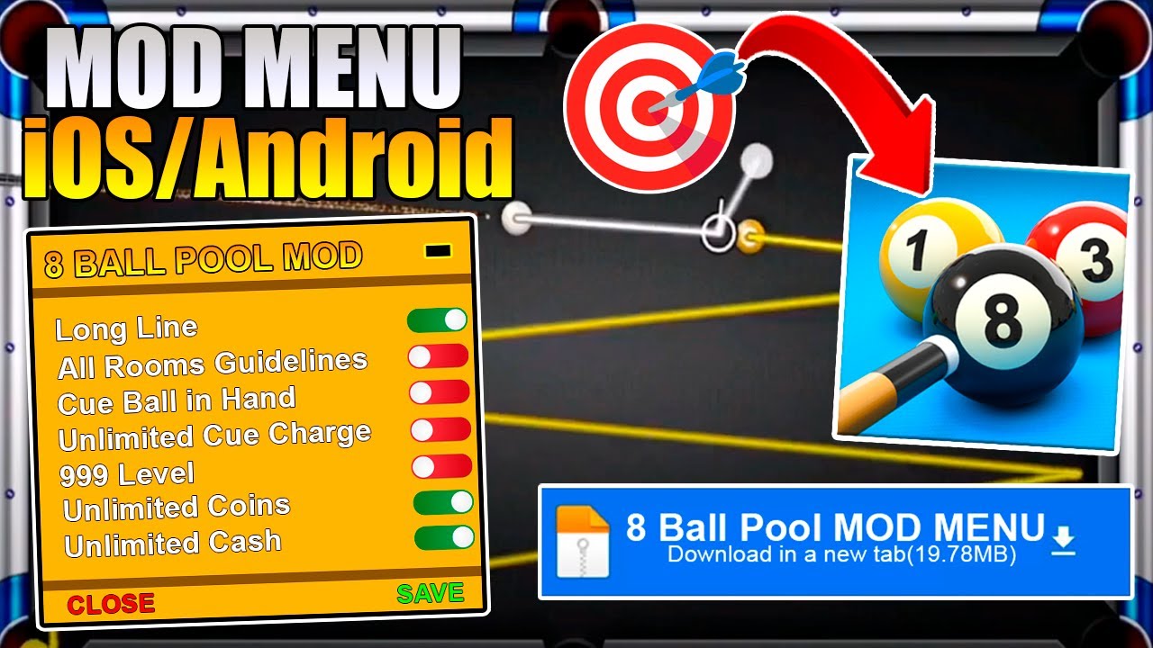🚨 NUEVO HACK PARA 8 BALL POOL 🔥 2025 CON MOD MENU 🎱 LINEAS LARGAS GRATIS AUTO-PLAY - YouTube