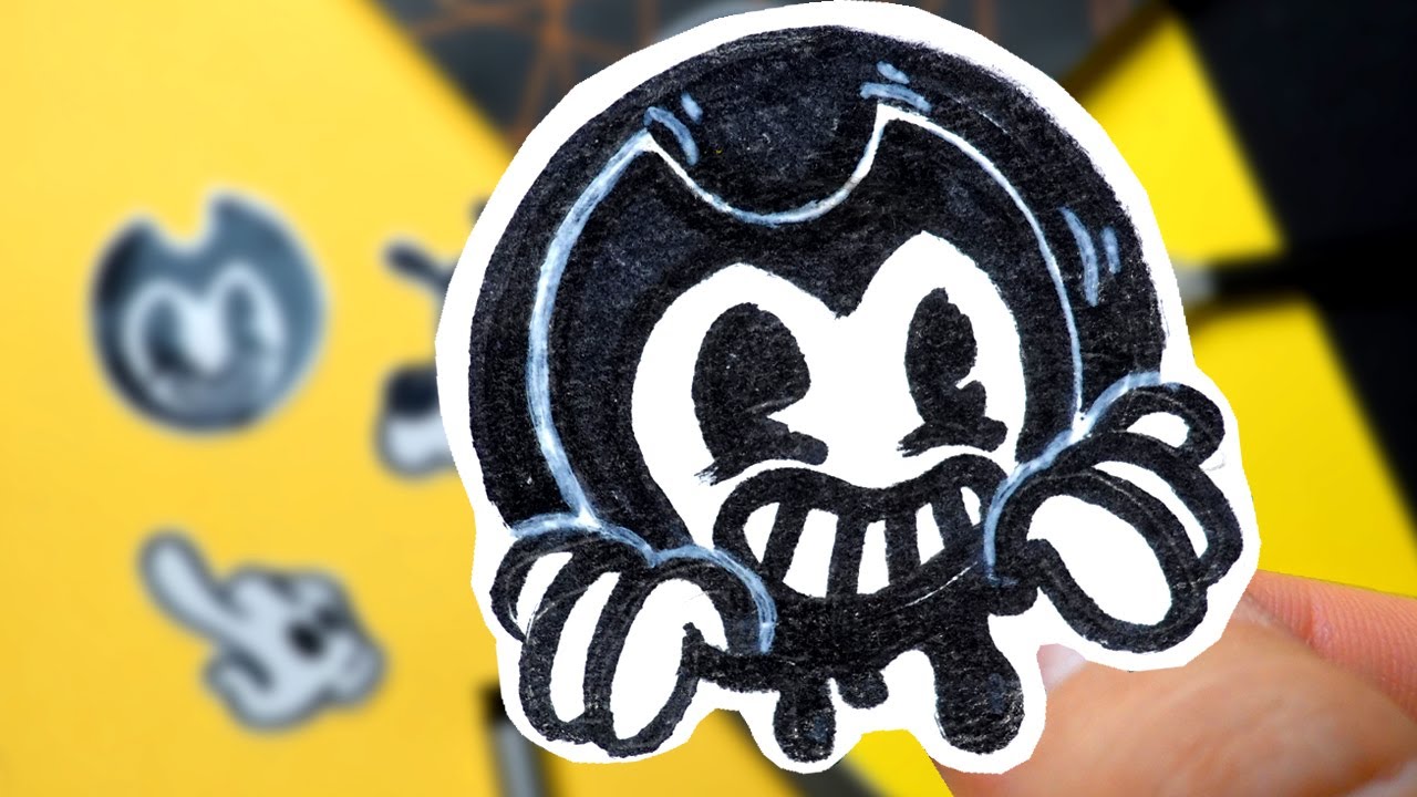 3 Amazing BENDY AND INK MACHINE Paper Craft and Doodles for FANS - YouTube