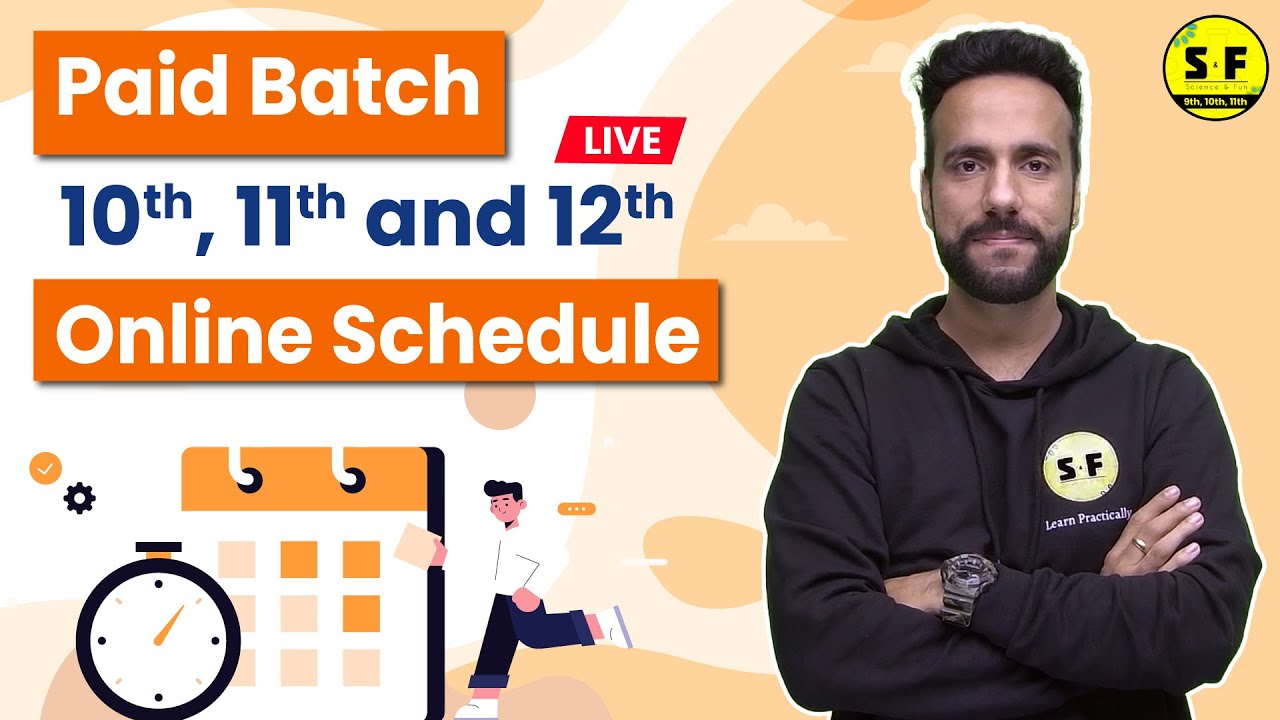 Online Batch Schedule Class 10th , 11th & 12th with Ashu Sir - YouTube