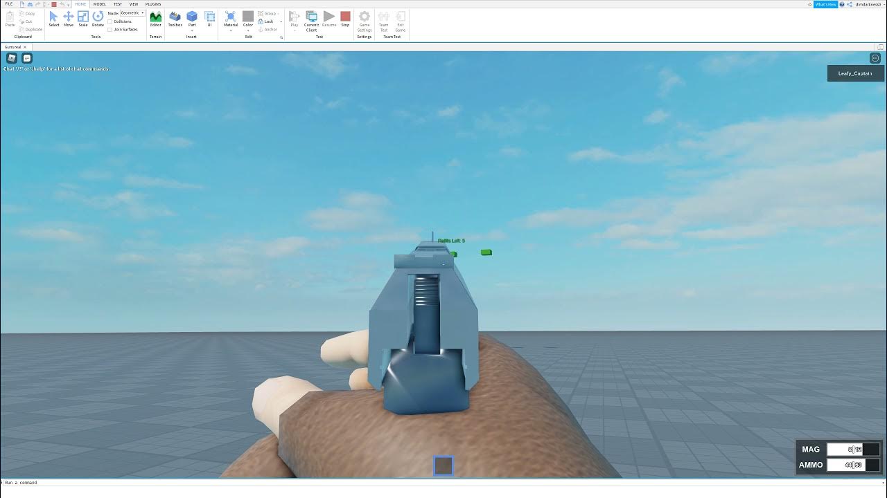 My first realistic FE gun kit viewmodel (Roblox studio) - YouTube