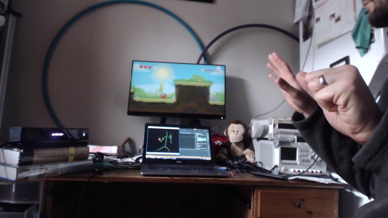 Kinect as Bluetooth Gamepad Controlling Fire TV Stick - YouTube