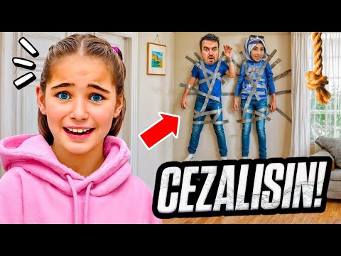 EYVAH BANT İLE CEZA ‼️ ELİF SİNEM DUVARA BANTLADIK !!