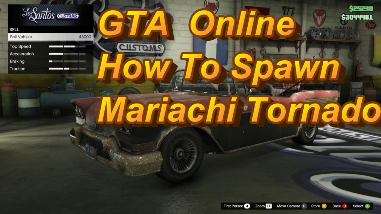 gta 5 cars - Mariachi Tornado 2 Spawn locations. - YouTube