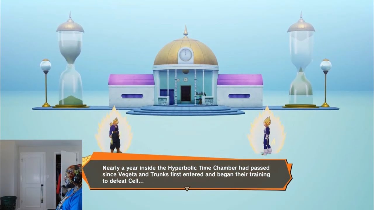 DBZ Kakarot: Trunks vs Vegeta in the Hyperbolic Time Chamber - YouTube