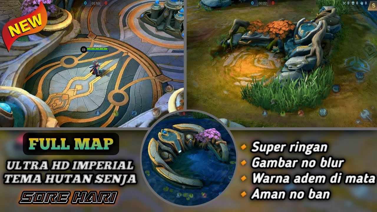 SCRIPT MAP MOBILE LEGENDS TERBARU TEMA ULTRA HD HUTAN SENJA ( SORE HARI )NEW VERSION - YouTube