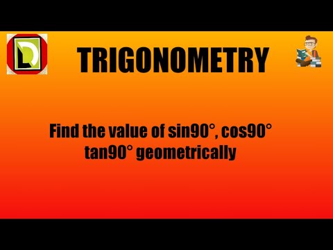 find the value of sin 90°, cos90° and tan90° geometrically. # ...