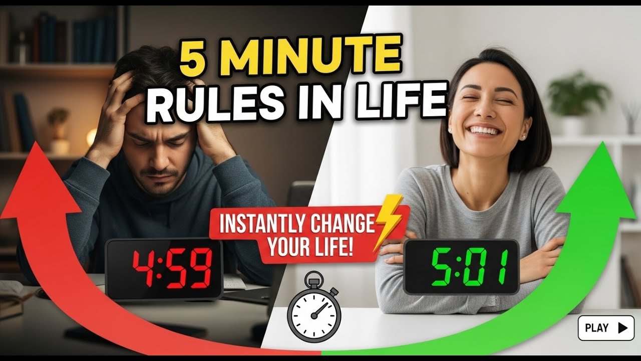 🚨 5 MINUTE RULES That Will CHANGE Your LIFE Forever! (Do THIS Every Day ...