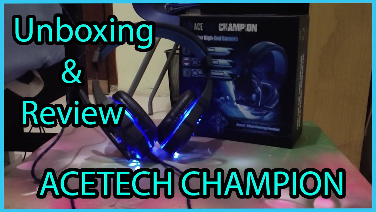 Unboxing and Review ACETECH Champion Gaming Headset - YouTube
